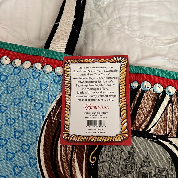 Brighton | Bags | Nwt Brighton Sparkle And Shine Tote Canvas | Poshmark